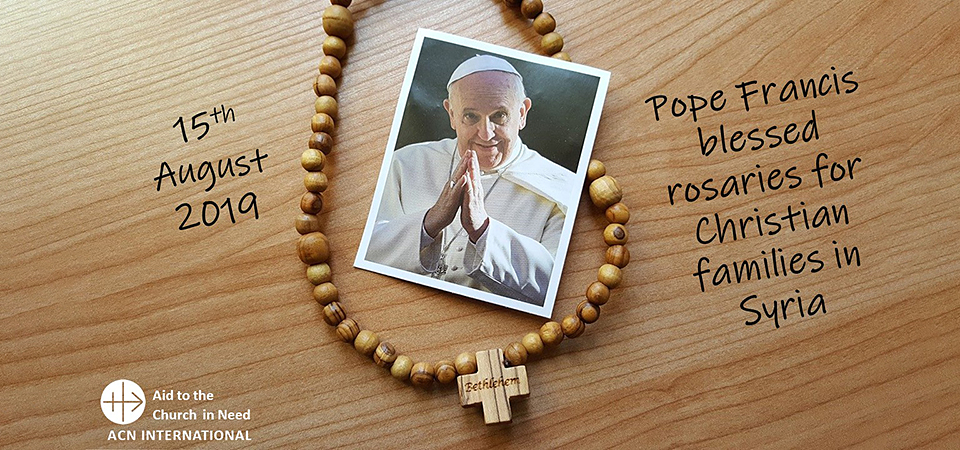 Pope Francis blesses Marian icon and rosaries in support of campaign to ...