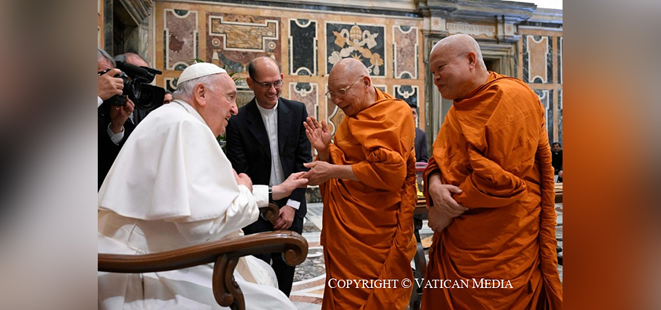 Pope to Buddhists: 'Let’s work together for a more inclusive world ...