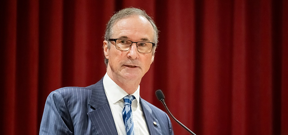 Tim Sims AM addresses faith and demographic trends at St Edmund Campion ...